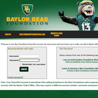Bear Foundation :: Baylor University